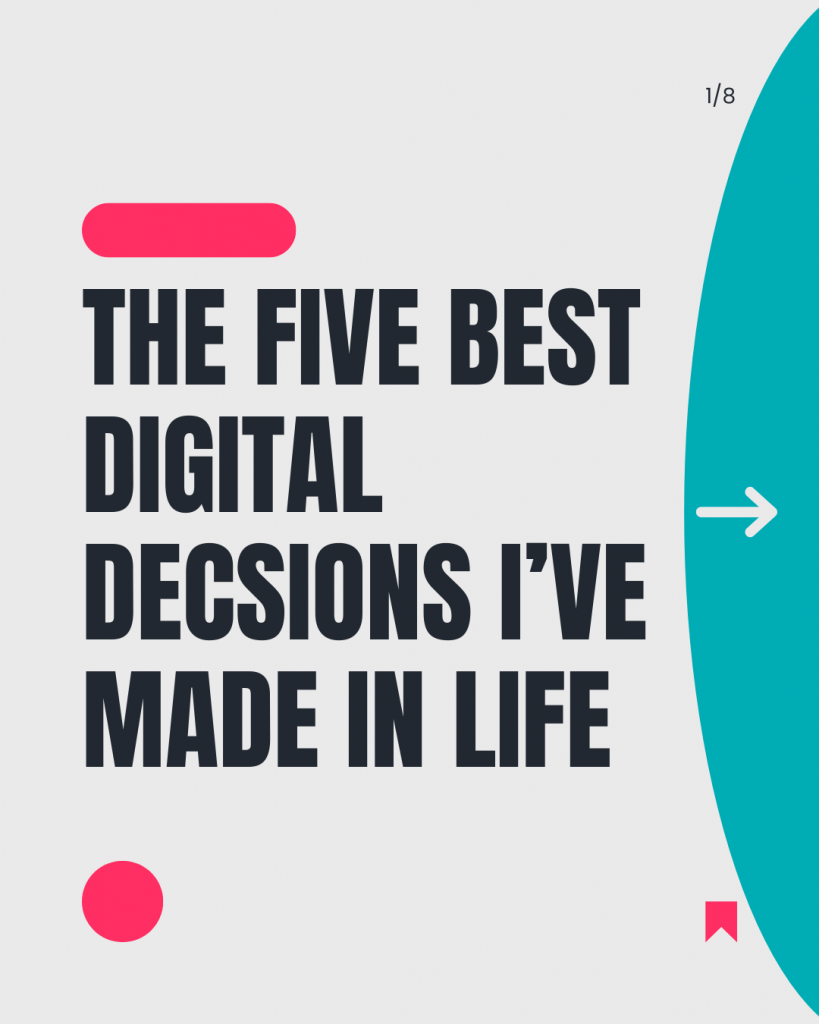 The Five Best Digital Decisions I've Made In Life - JeffManess.com